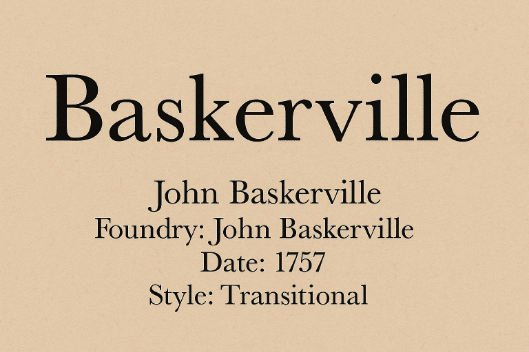 Baskerville tipografía: Historia, usos y ujemplos